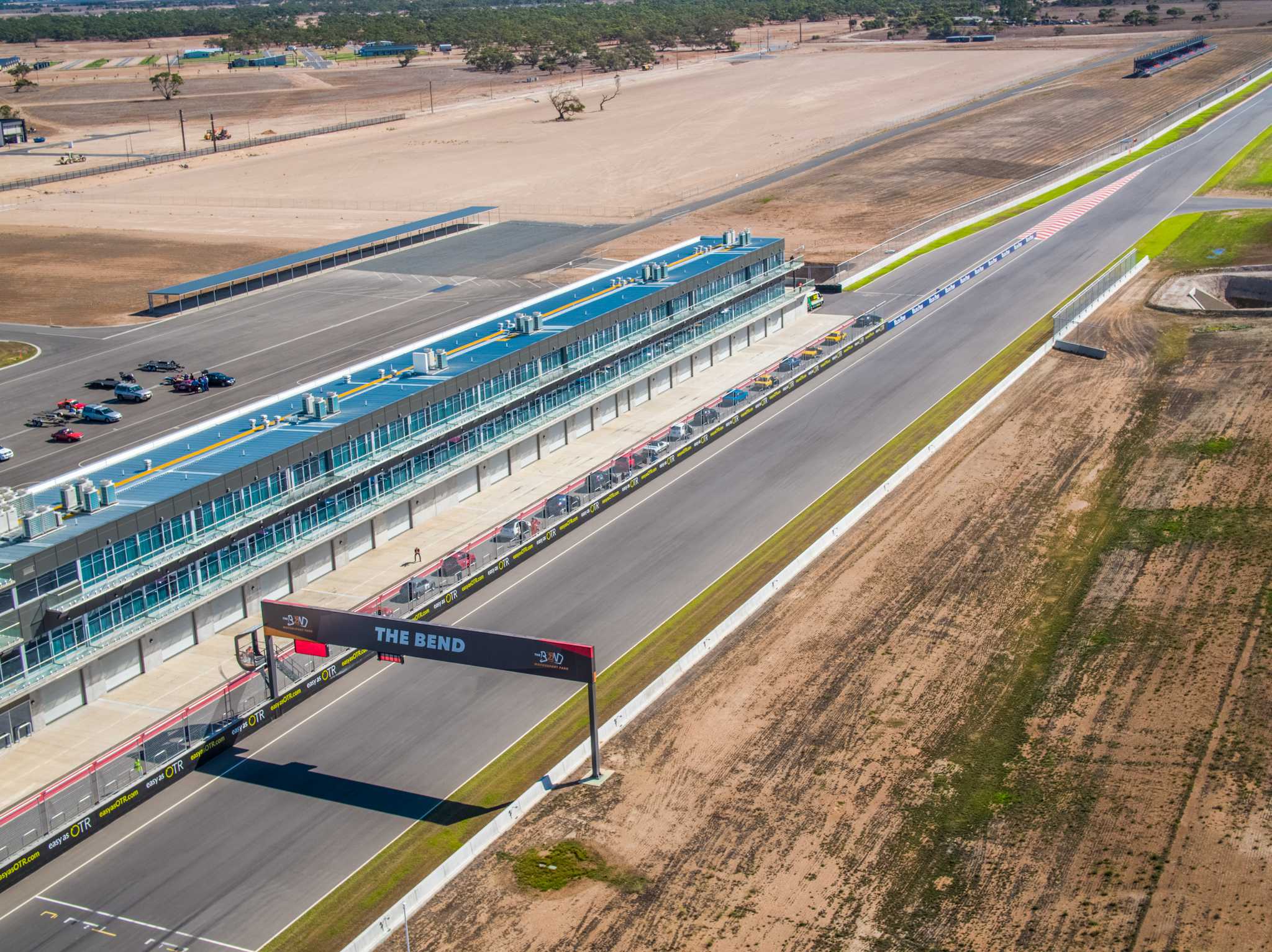 Fiat Nationals Tailem Bend Race track from the ground and above
