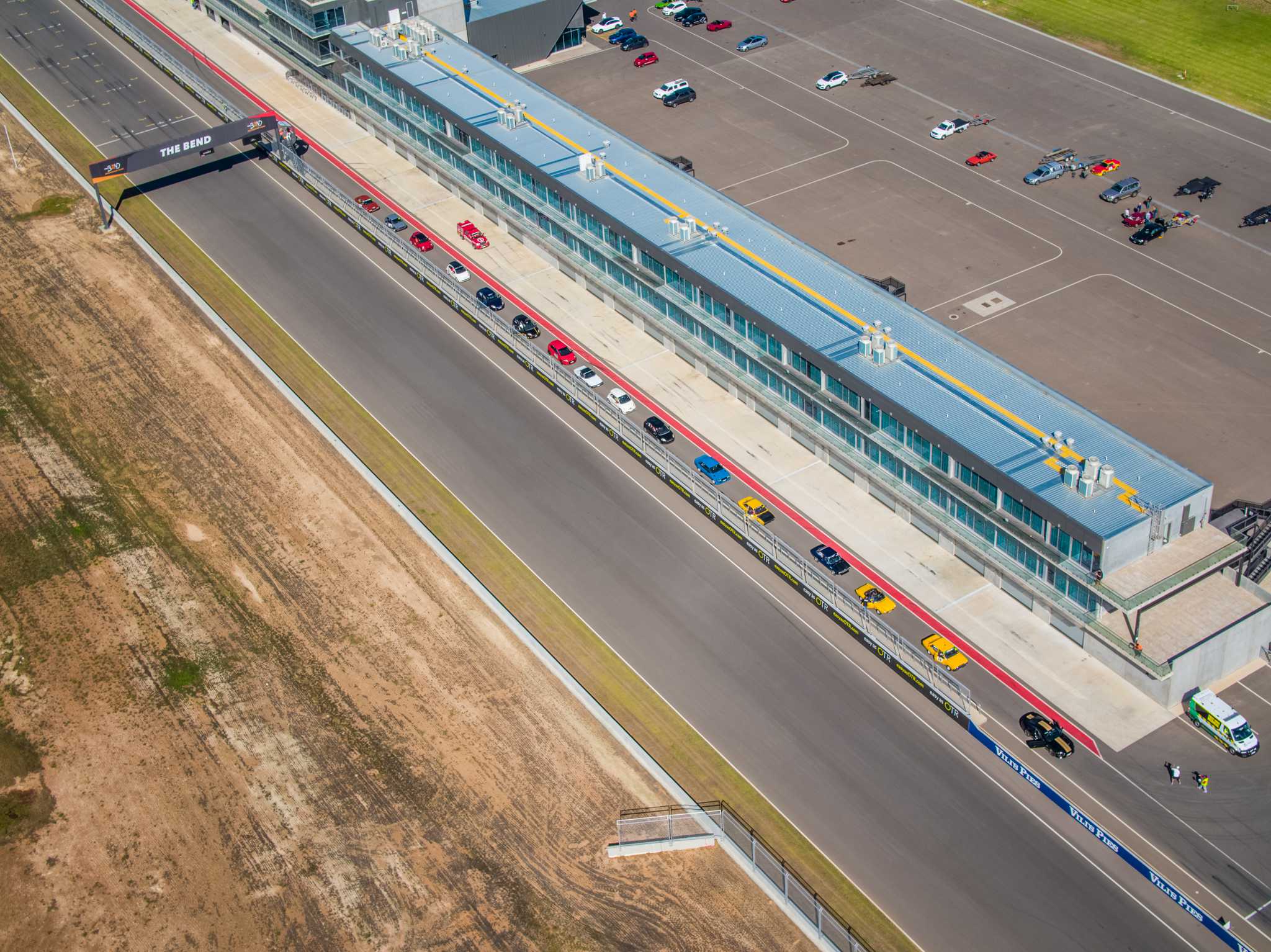 Fiat Nationals Tailem Bend Race track from the ground and above